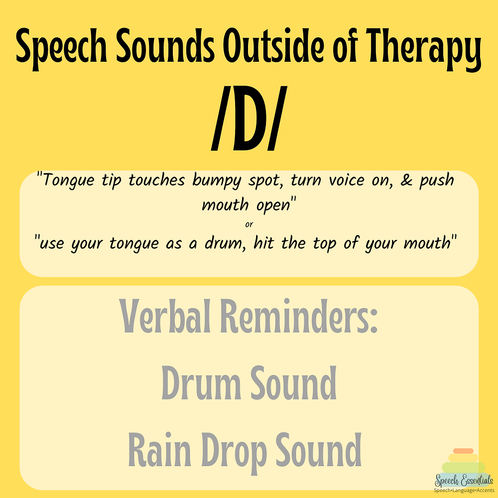 Speech Therapy & /D/ Sound: A Parent's Guide