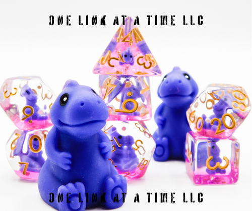 Purple Tiny Diny Inclusion 7pc Set | ONE LINK AT A TIME