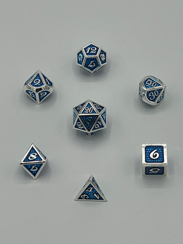 Silver with Blue Dragon Skin | OneLinkataTime