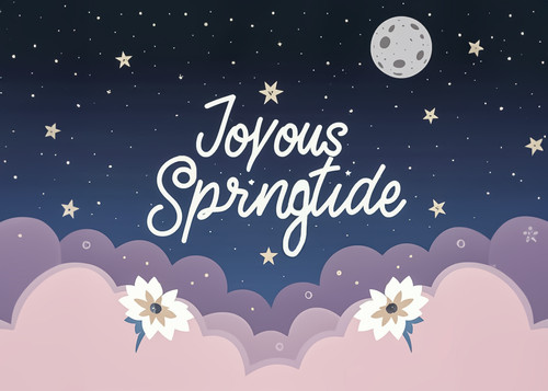 Springtime - 8Pack Assorted Printable Ayyam-i-Ha Cards | WONDRA