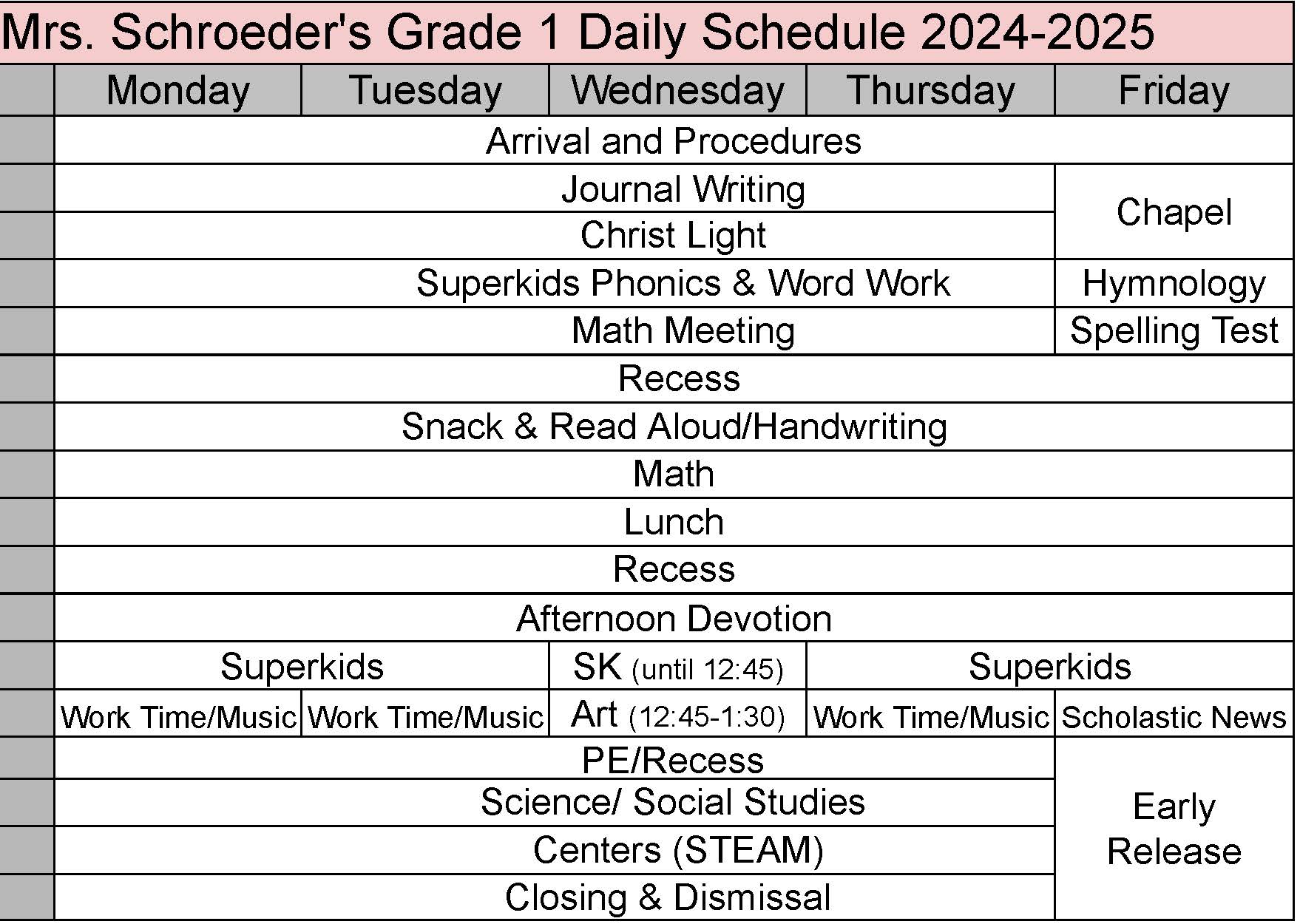 First Grade | EL School