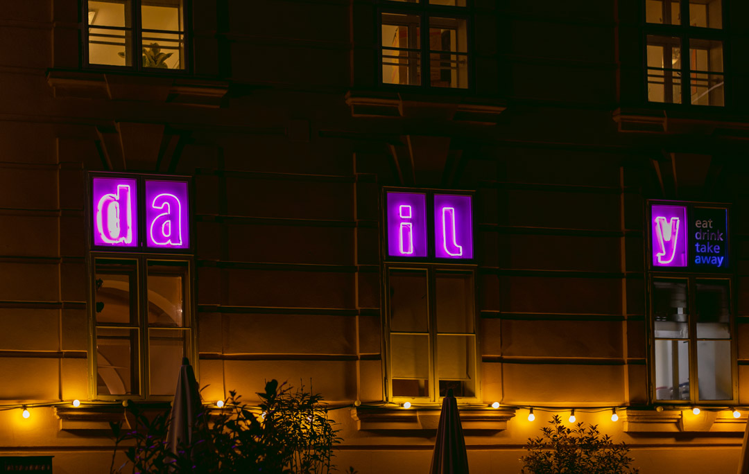 Neon signs in Vienna for night photography enthusiasts.