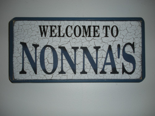 Welcome to Nonna's - Wooden Signs | brasslyon