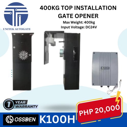 OSSDEN Top Installation Sliding Gate Opener (400 KG) | Unitek Autogate PH