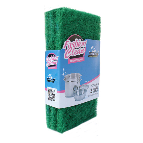 JMCH:FIBRA VERDE CHICA PIEZA CON 3 FIBRAS DE 7.5CM X14CM | Jarciería JM