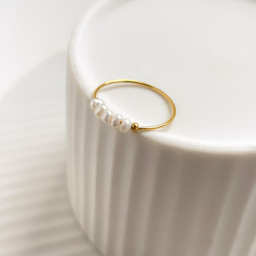 Mini Freshwater Pearls Ring | See Sea