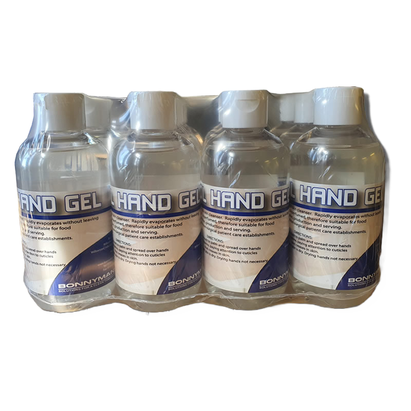 ALCOHOL HAND GEL 70% - 12 X 200 ML - HANDY CARRY PACK (BS EN 14476 ...