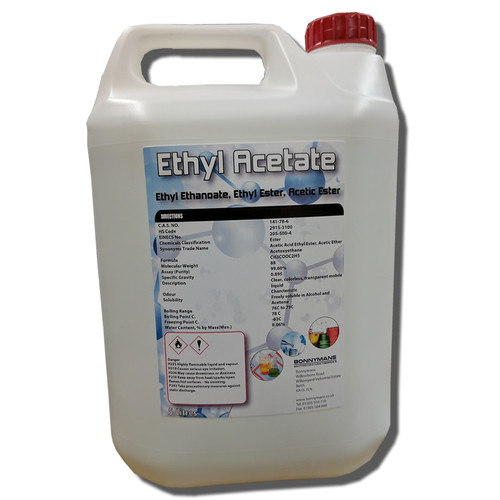 Ethyl acetate, Ethyl ethanoate, Ethyl ester, Acetic ester | Bonnymans