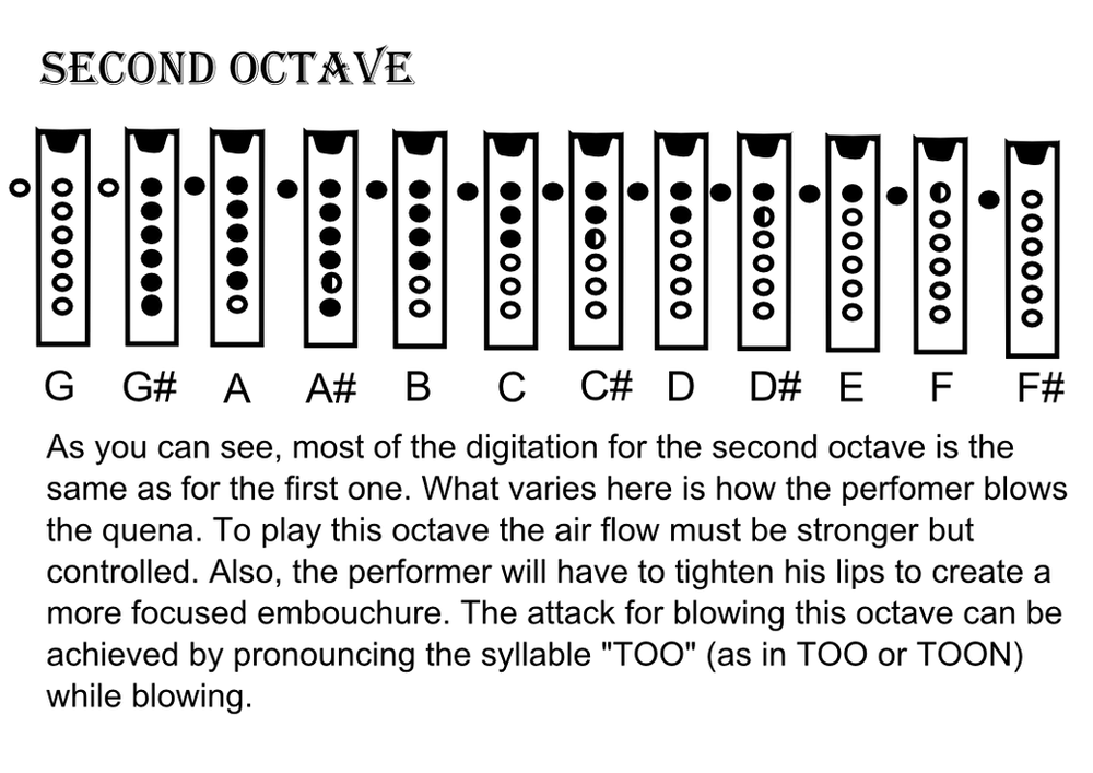 Quenas - Varieties and Fingering Chart