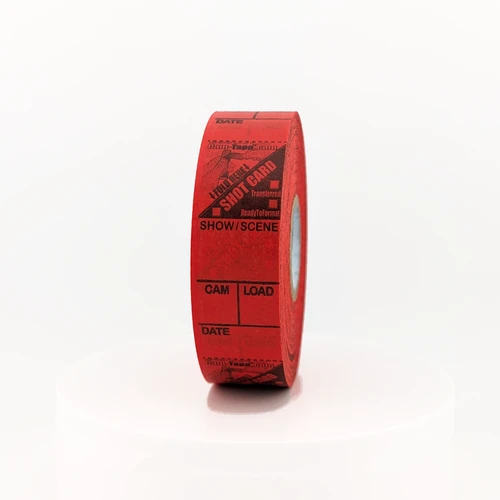 Micro Cam-Tape - Prefab Labels for Shot Media Cards - Red Roll | Cam-Tape
