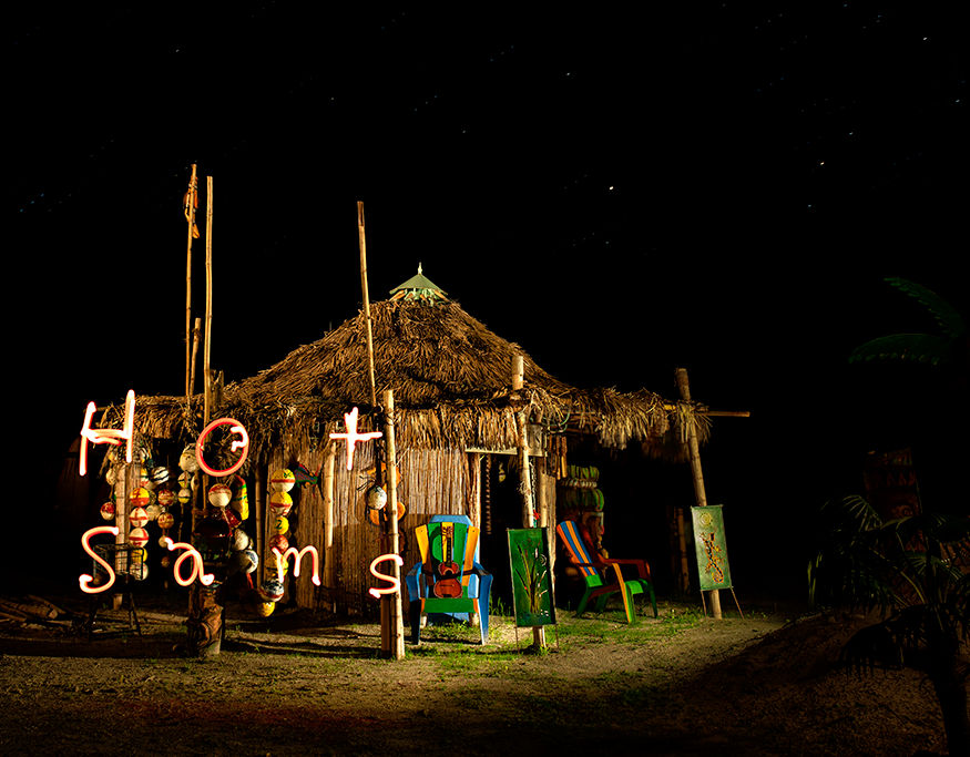 Light Painting At Hot Sams | frozenhikerphoto