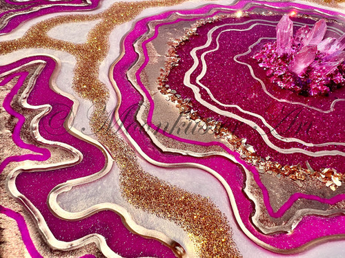 Geode Resin Art | Bodacious | Moonkusser Art