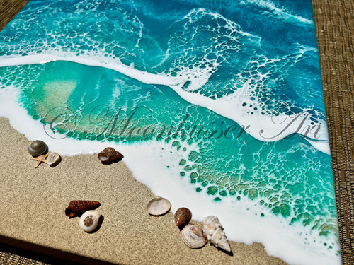 Beach Resin Art | South Beach | Moonkusser Art