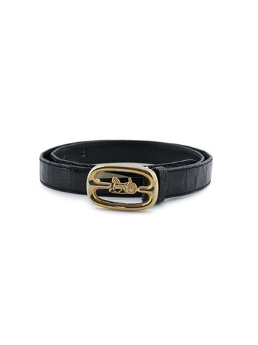 Celine Horse Carriage Croc-Embossed Belt | Née Vintage