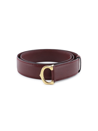 Cartier Burgundy Must Line Belt | Née Vintage