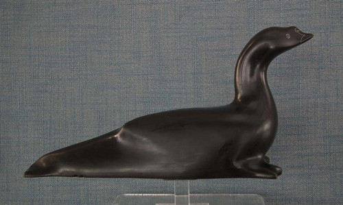 Canadian Aboriginal Argillite Stone Carving Large Goose Sculpture ...