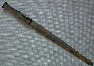 Ancient Luristan Babylonian Type Bronze Sword Dagger 1150 -900 BC ...