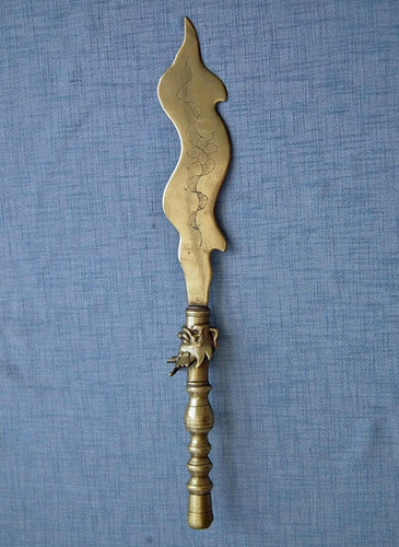 Antique Chinese Qing Dynasty Large Bronze Polearm Glaive | 101antiques