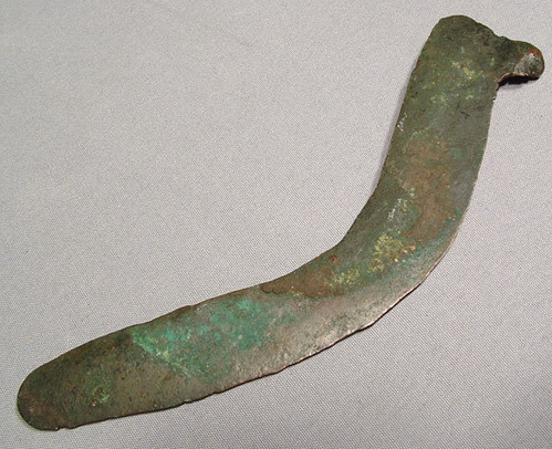 SOLD Ancient 800 - 475 B.C. Celtic Druid Ritual Bronze Sickle | 101antiques