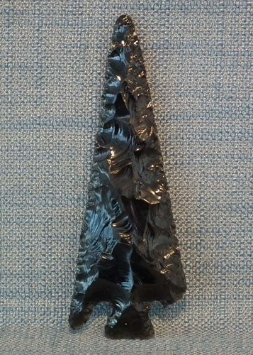 Antique Mayan Obsidian Spear Point Blade Late Classic AD 550-950 ...