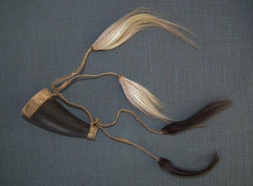 Native American Indian Buffalo Bison Gun Powder Horn | 101antiques