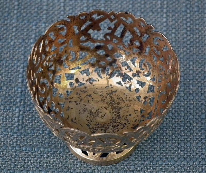 Antique Turkish Ottoman Silver Gilt Islamic Coffee Cup Holder Zarf ...