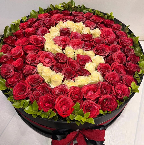 Large flower letter box | Flowers on the Run