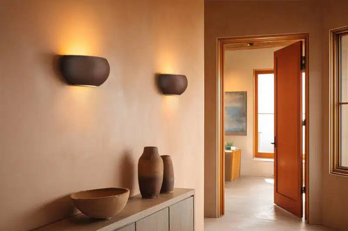 Ceramic Wall Light - Bean Color | Naayastudio