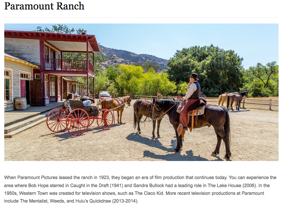 "Badland Wives" filming at historic Paramount Studios - Paramount Ranch ...