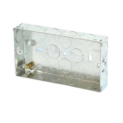 2 Gang Flush Metal Box-47mmValley Hill Builders