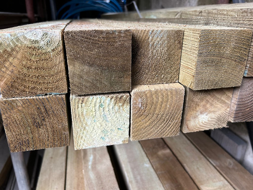 8ft 3x3 Wooden Fence PostsValley Hill Builders