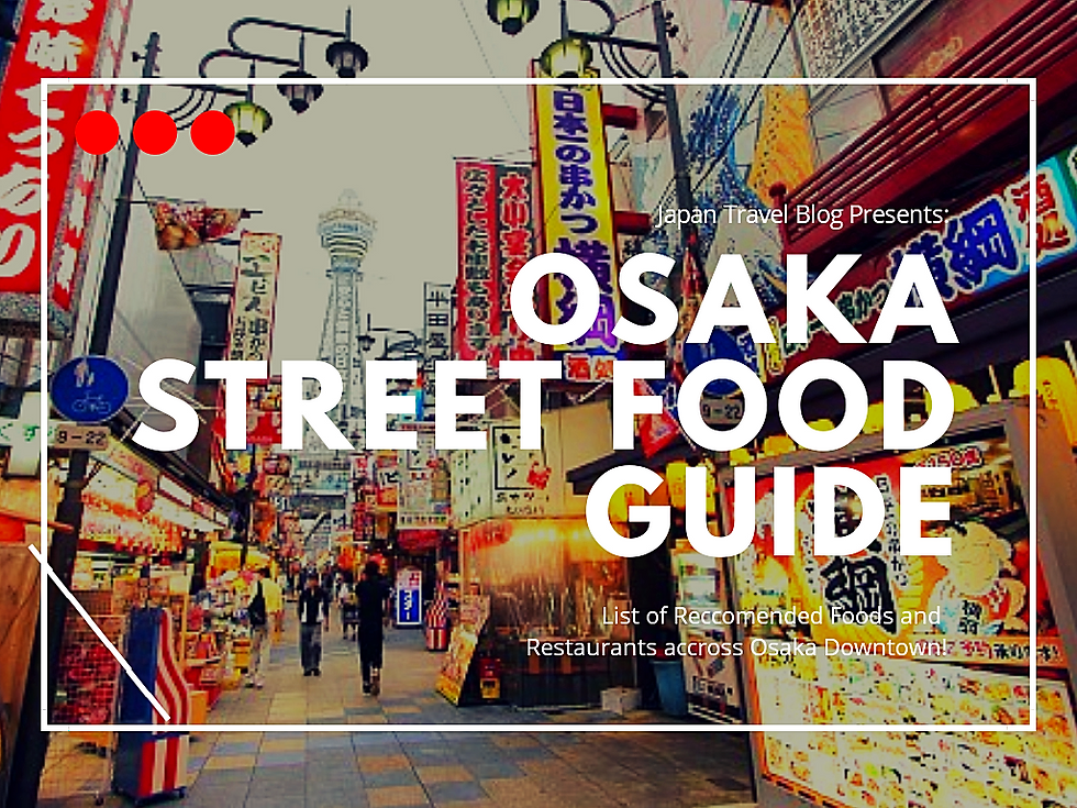 Osaka Street Food Guide!