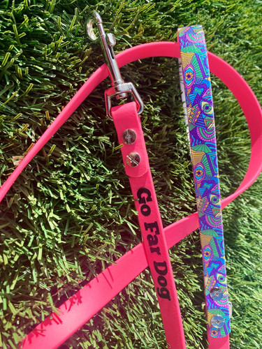 Biothane Leash: Optical Aleutian (color options) | Go Far Dog