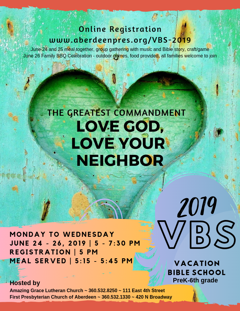 VBS 2019 The Greatest Commandment: Love God, Love Your Neighbor ...