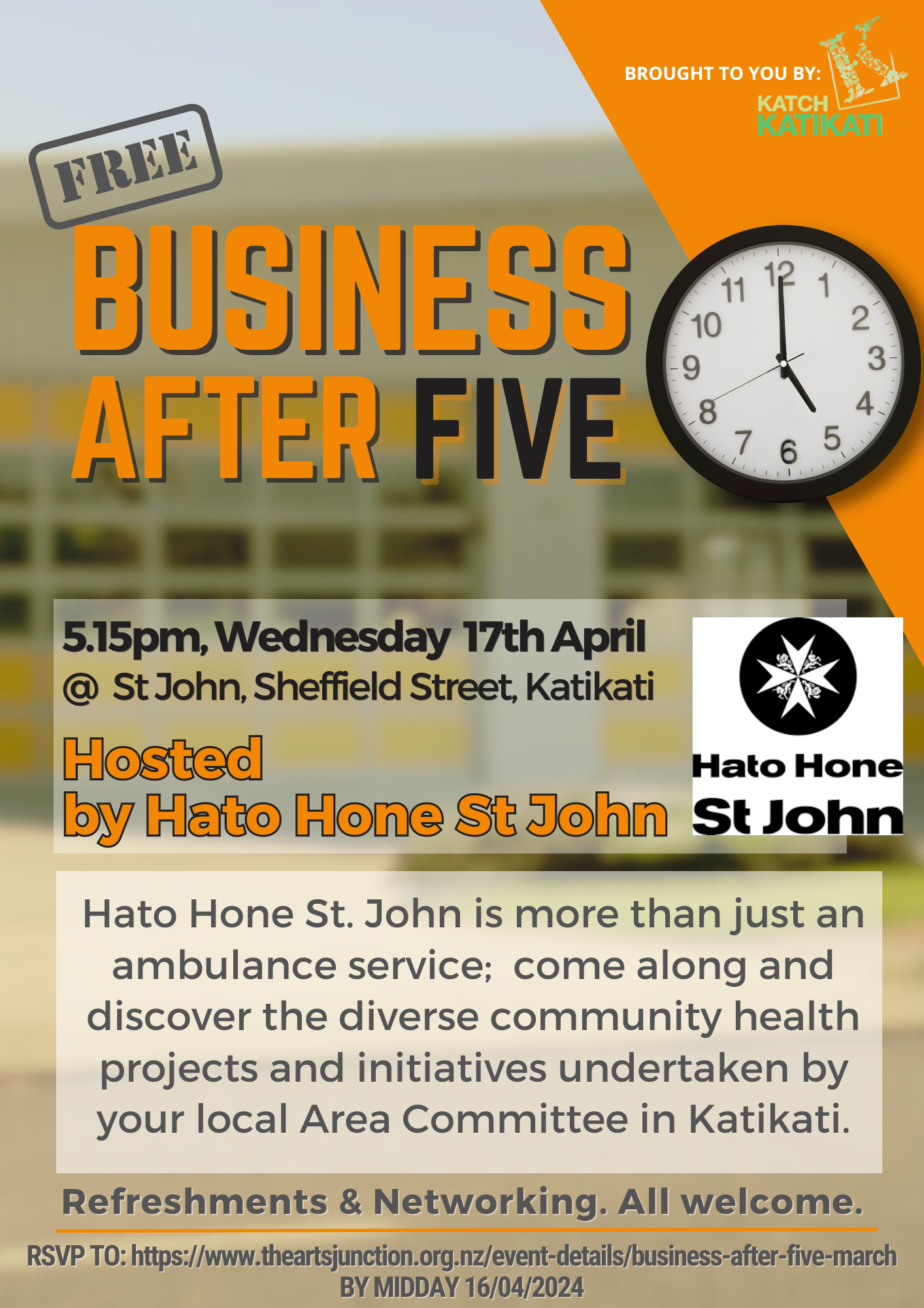Business After Five - April | Theartsjunction