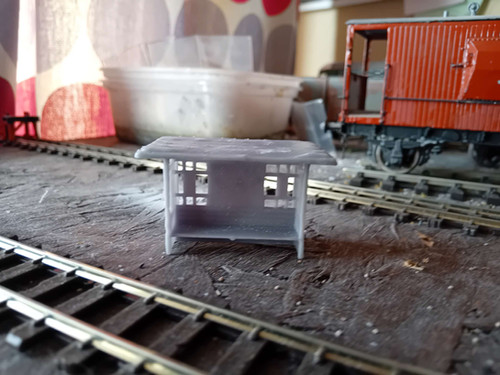 00 Gauge bare resin 3D printed classic bus stop, from Chris Crafts 3D ...