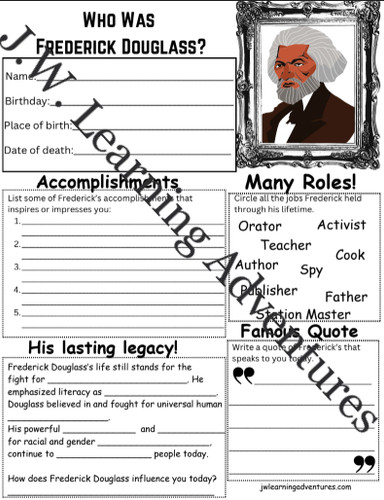 Frederick Douglass Bundle | JWLearningAdventures