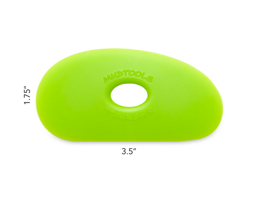 Mudtools Shape 1 Polymer Rib - Green | Meet Ceramics