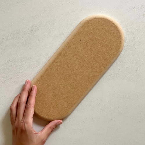 Fin Small Oblong Pottery Form with Roundover Edge | Meet Ceramics