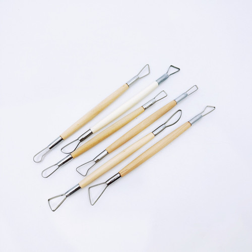Double Ended Wooden Carving Tools Set (of 6) | Meet Ceramics