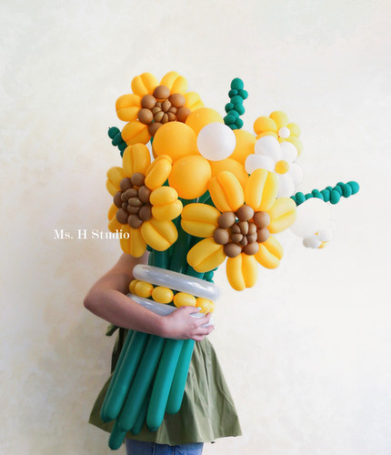 Sunflower Balloon Bouquet | Ms. H Studio