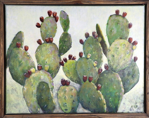 Prickly Pear Cactus with Fruit | Double Vision Art