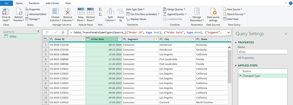 Filter method in Power Query using parameter