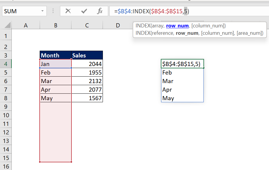 Method to create dynamic chart range in Excel - Formula and named range Method to create dynamic chart range in Excel - Formula and named range