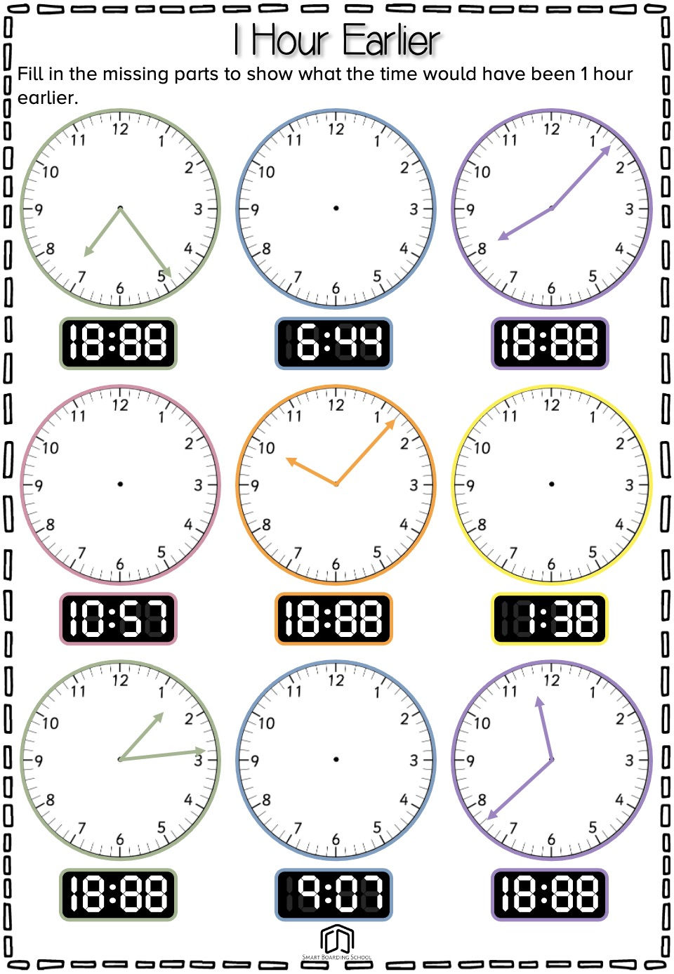 Learn to Tell the Time Watch