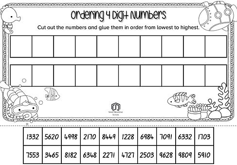 4 Digit Number Worksheets