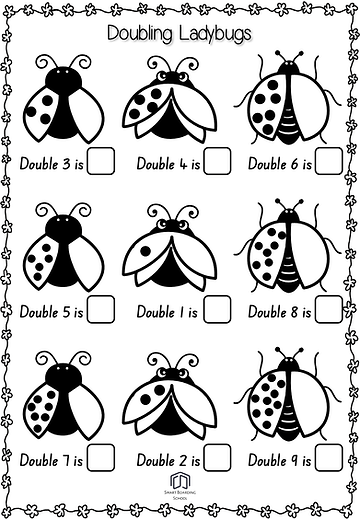Free Doubling Numbers Worksheet