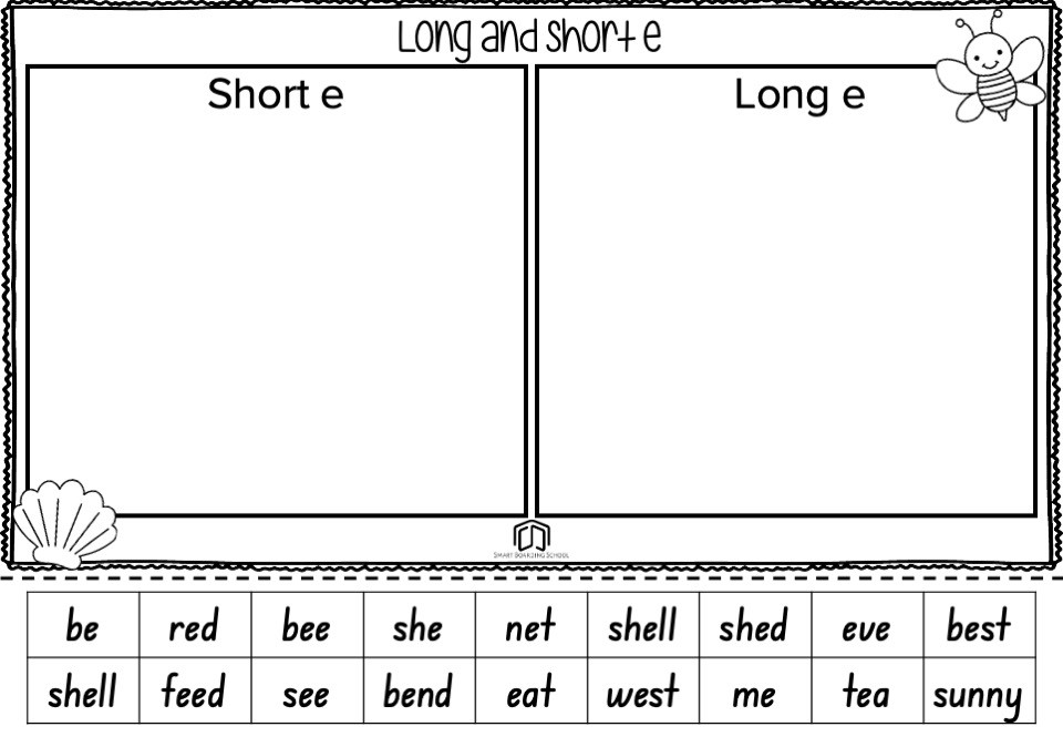 Short Vowel e and Long Vowel e