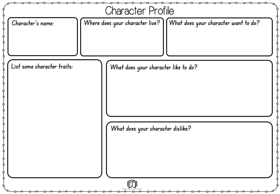 Free Printable Character Profile for Writing