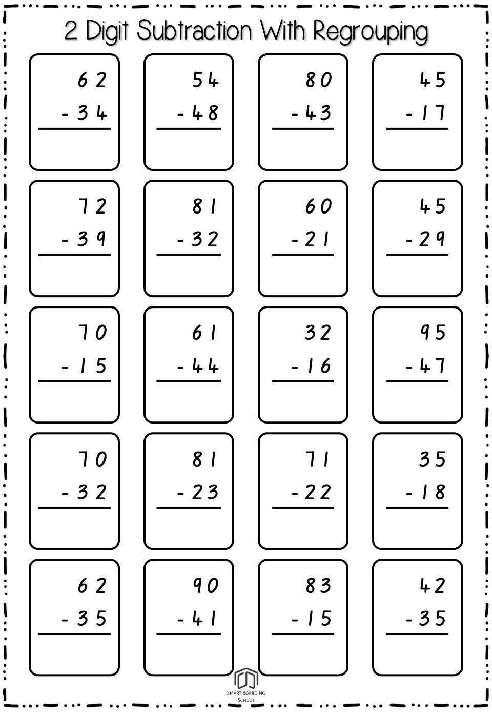 Subtraction Using Partitioning